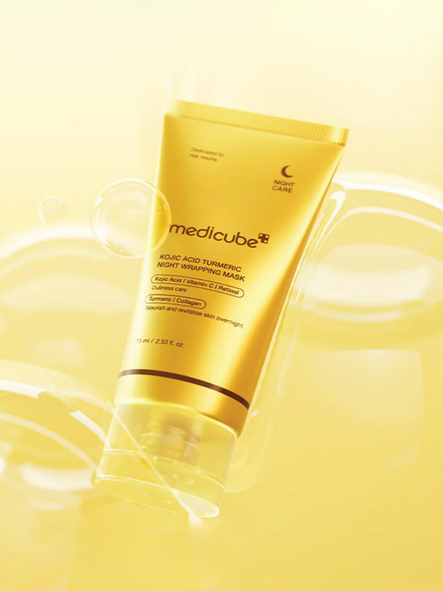 MEDICUBE Kojic Acid Turmeric Night Wrapping Mask 75ml – C&C Cosmetics ...